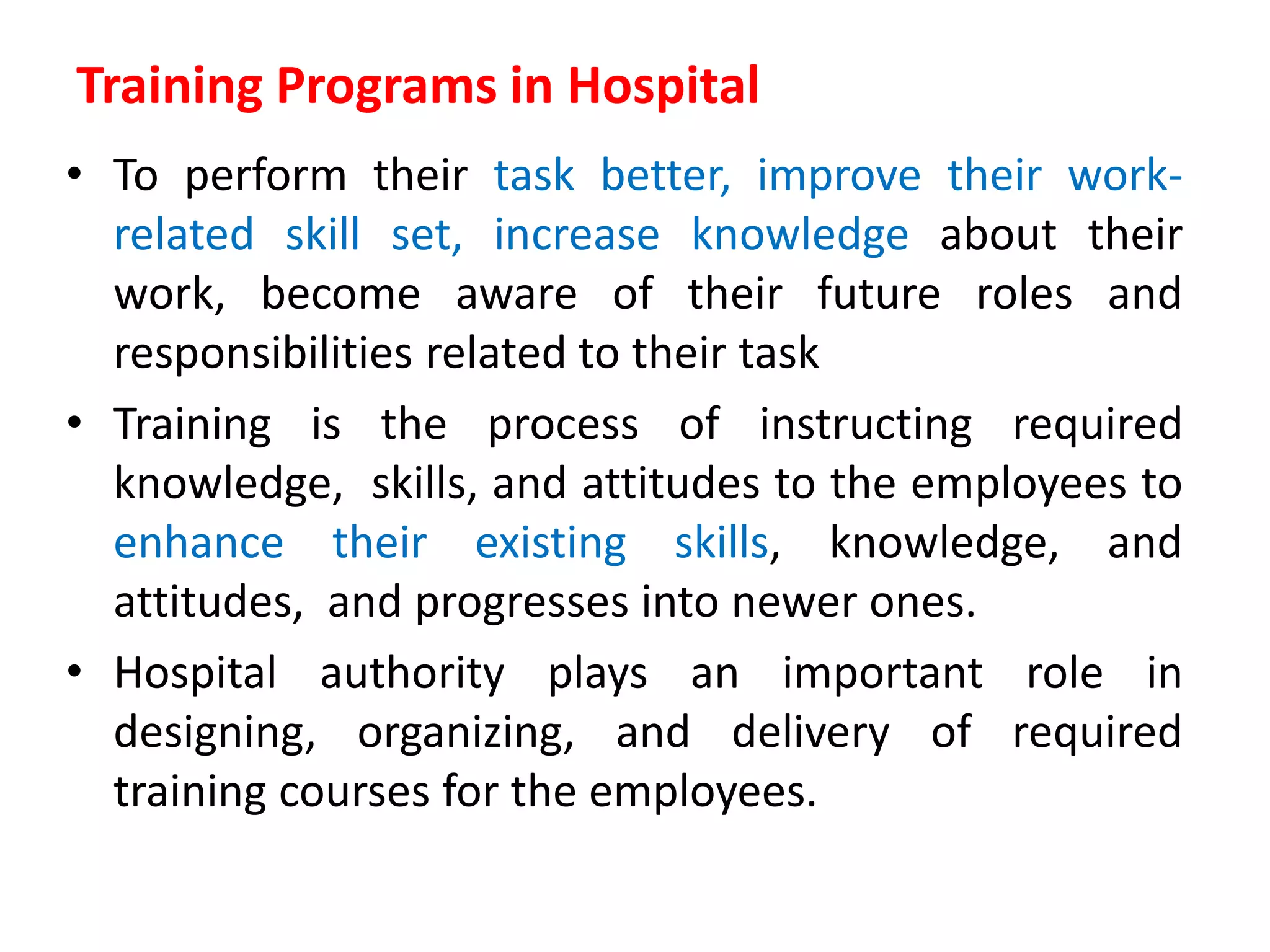 Education and training program in the hospital.pptx
