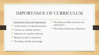 School & Curriculum | PPTX | Primary Education | Education