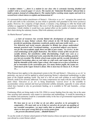 Education as an Art - Experiential Learning in Steiner Schools | PDF