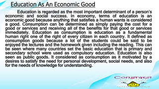 Education as an investment | PPT