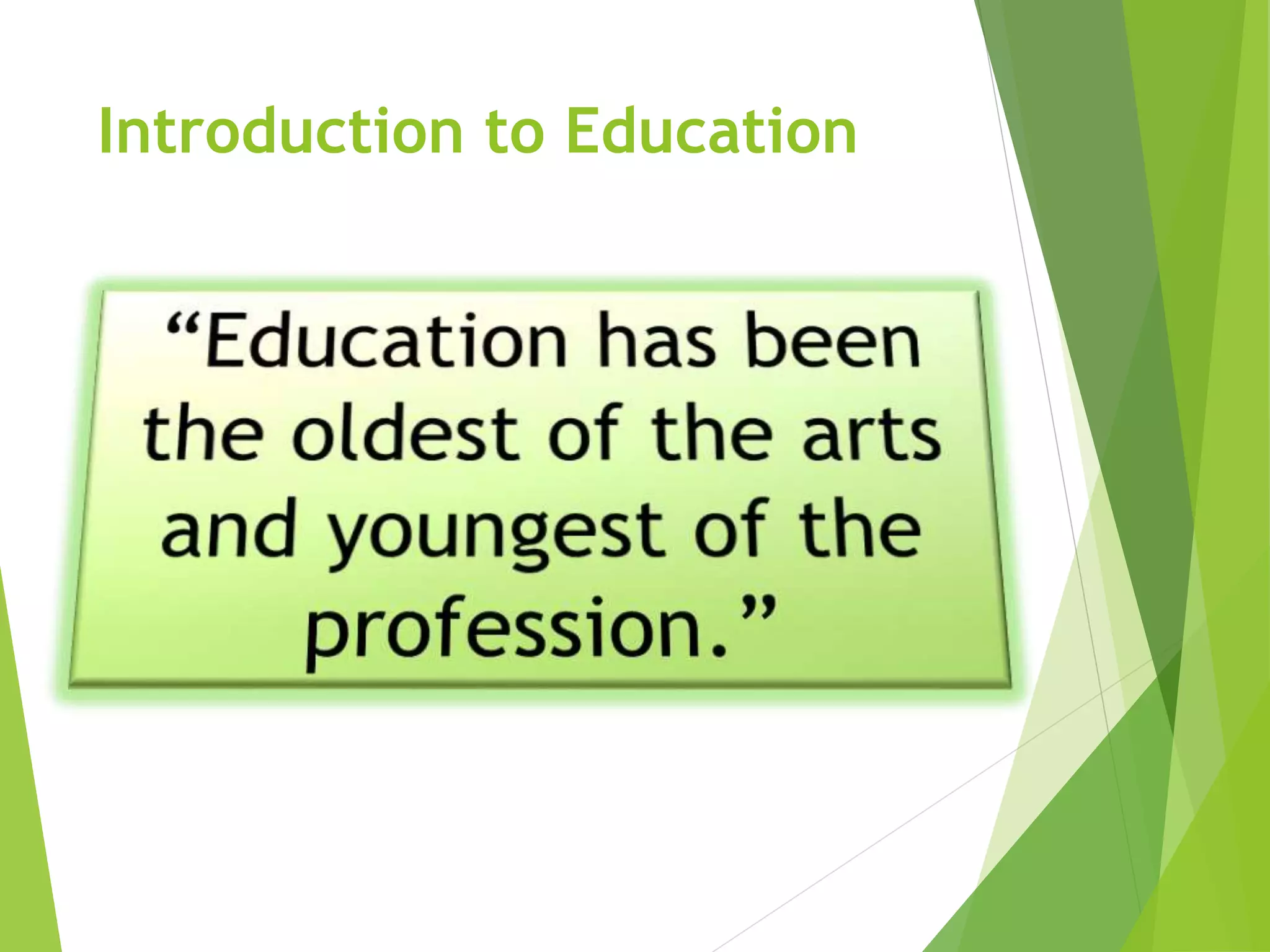 Education as liberal and professional discipline | PPTX