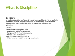 Education as liberal and professional discipline | PPTX