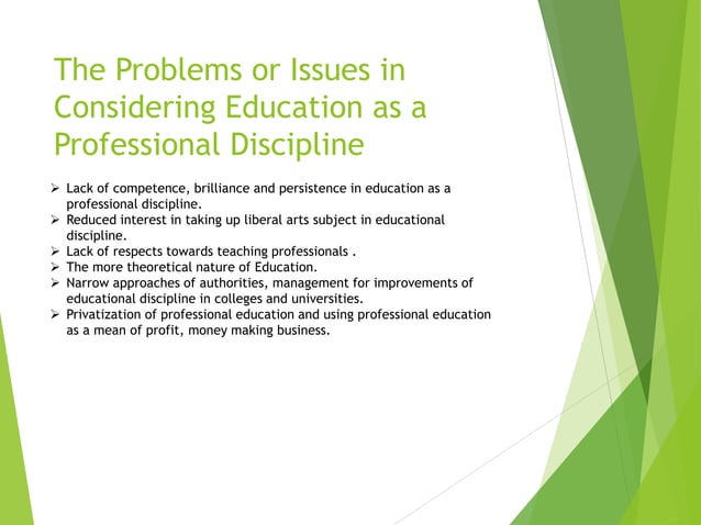 Education as liberal and professional discipline | PPTX