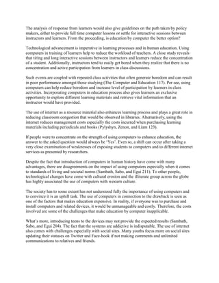 Education by computer – a better way | PDF