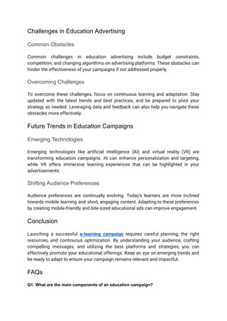 Education Campaigns | Education Advertisement | CPC Advertising | PDF