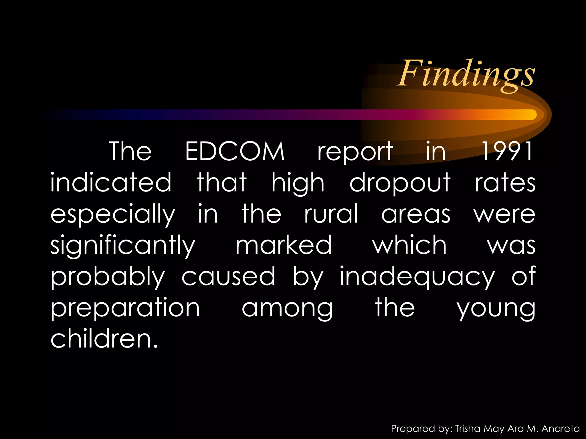 Education commission report of 1991 | PPTX