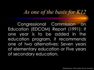 Education commission report of 1991 | PPTX