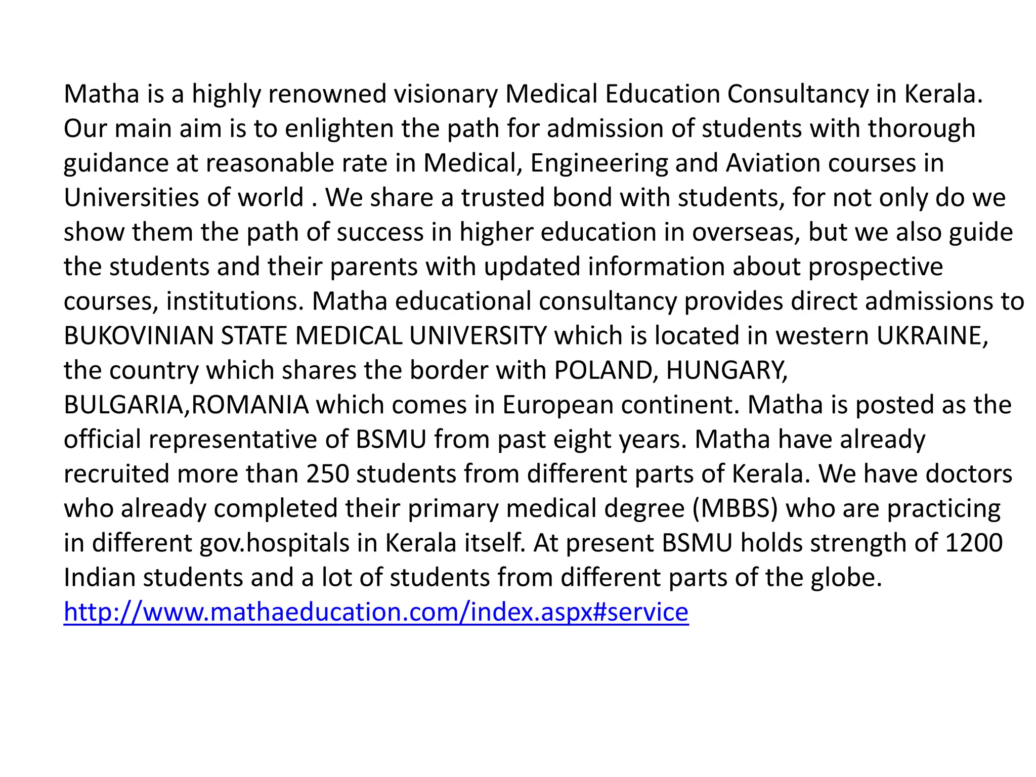 Education consultancy in kerala | PPTX