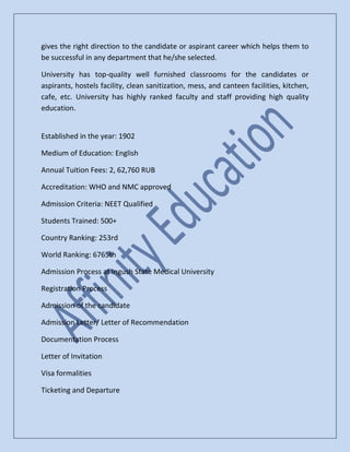 Education Criteria of top-notch Universities of Russia | PDF