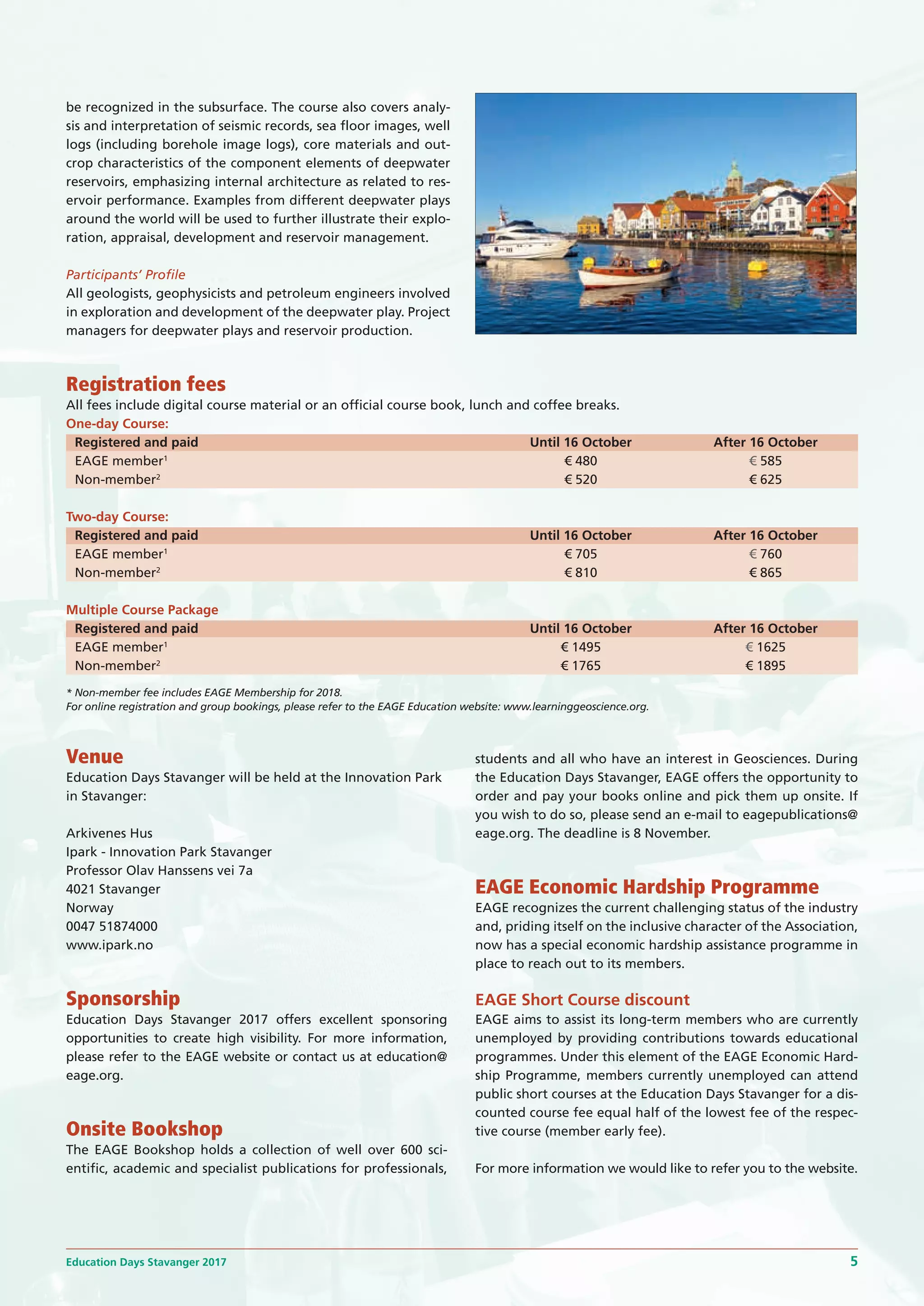 EAGE Education days Stavanger 2017 (20-24 Nov) | PDF