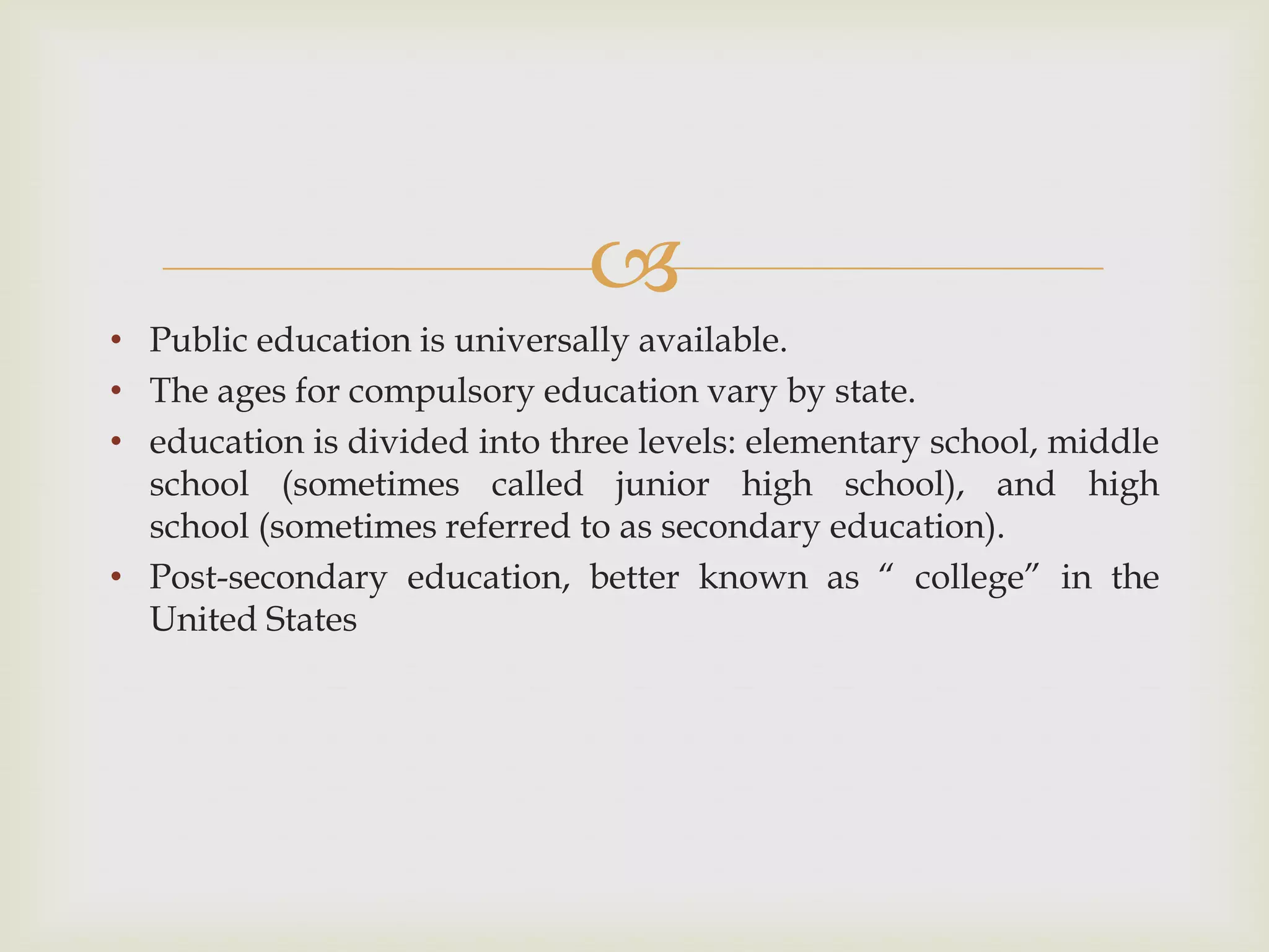 Education in usa | PPTX