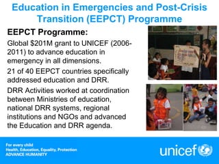 Disaster risk reduction and education | PPTX