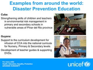Disaster risk reduction and education | PPTX