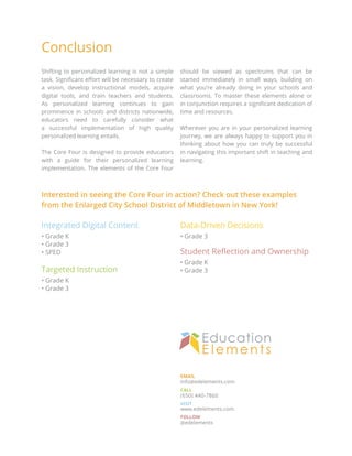 The Core Four of Personalized Learning | PDF