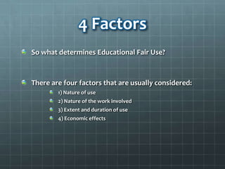 Education fair use | PPT