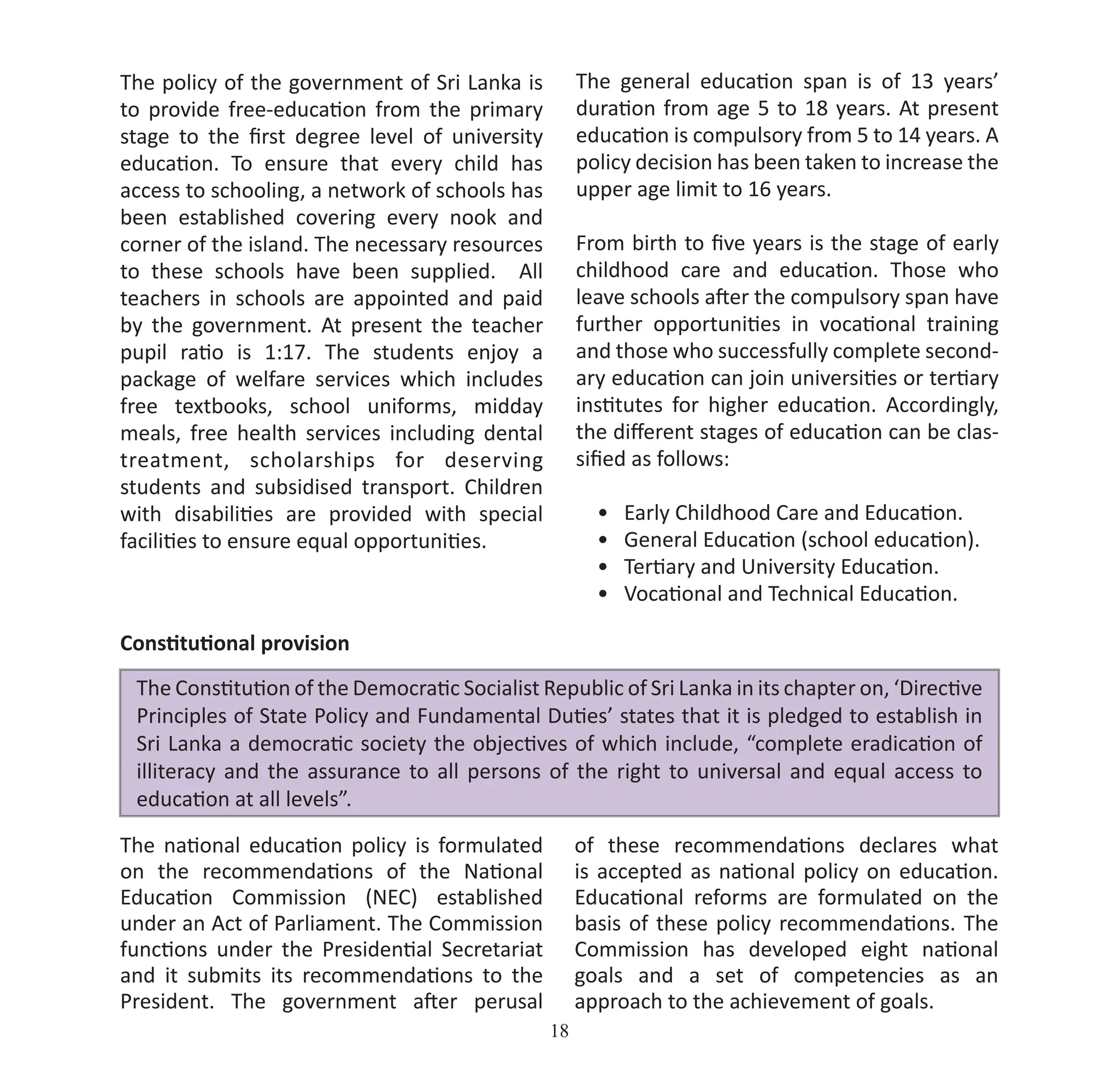 Education System in Sri Lanka has a history of over 2300 years | PDF