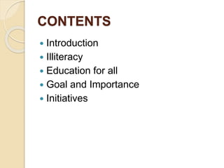 Education For All | PPT