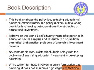 Education for Development - Book Review | PPTX