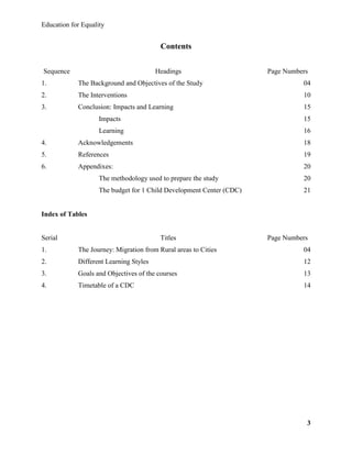 Education for equality | PDF