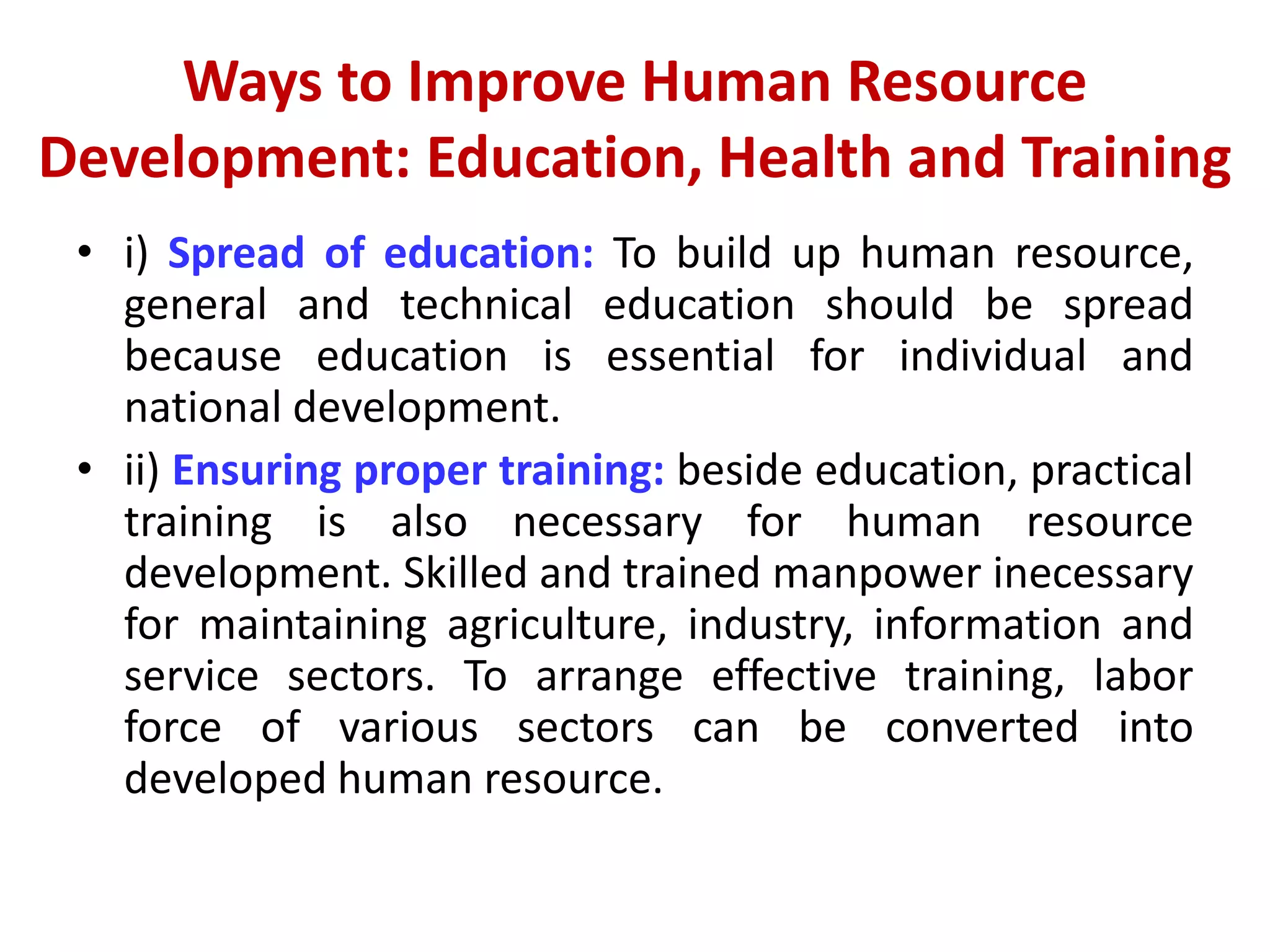 Education for human resource development | PPTX