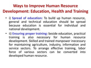 Education for human resource development | PPTX