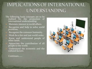 Sociology Education for international understanding | PPTX