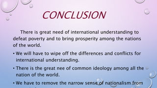 Education for International Understanding | PPTX