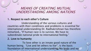 Education for International Understanding | PPTX