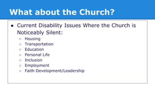 Disability and Faith Communities | PPTX