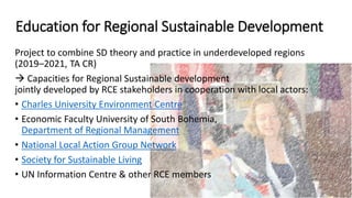 Education for Regional Sustainable Development - Support of ...