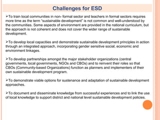Education for sustainable development | PPT