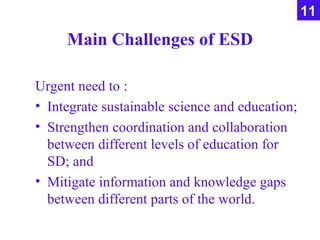 Education for sustainable development | PPT