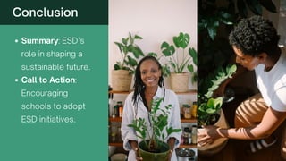 Education for Sustainable Development (ESD) Initiatives in Schools in ...