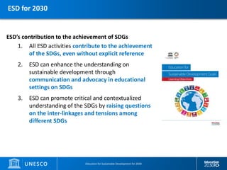 "Education for Sustainable Development for 2030" | PPTX
