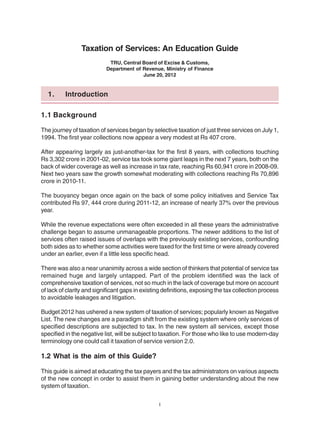 Education guide on service tax 20.06.2012