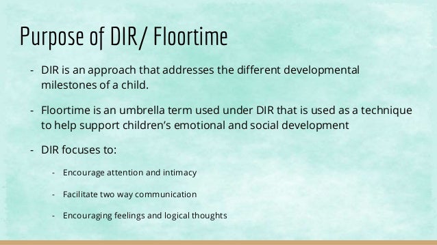 What is DIR / Floortime?