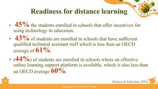 Education in a covid 19 crisis | PPTX