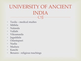 Education in ancient india | PPT