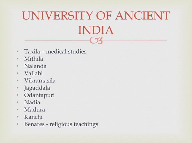 Education in ancient india | PPT