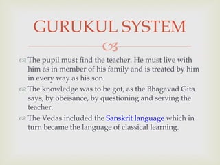 Education in ancient india | PPT