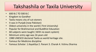 EDUCATION IN ANCIENT INDIA@ HIGHER EDUCATION.pptx