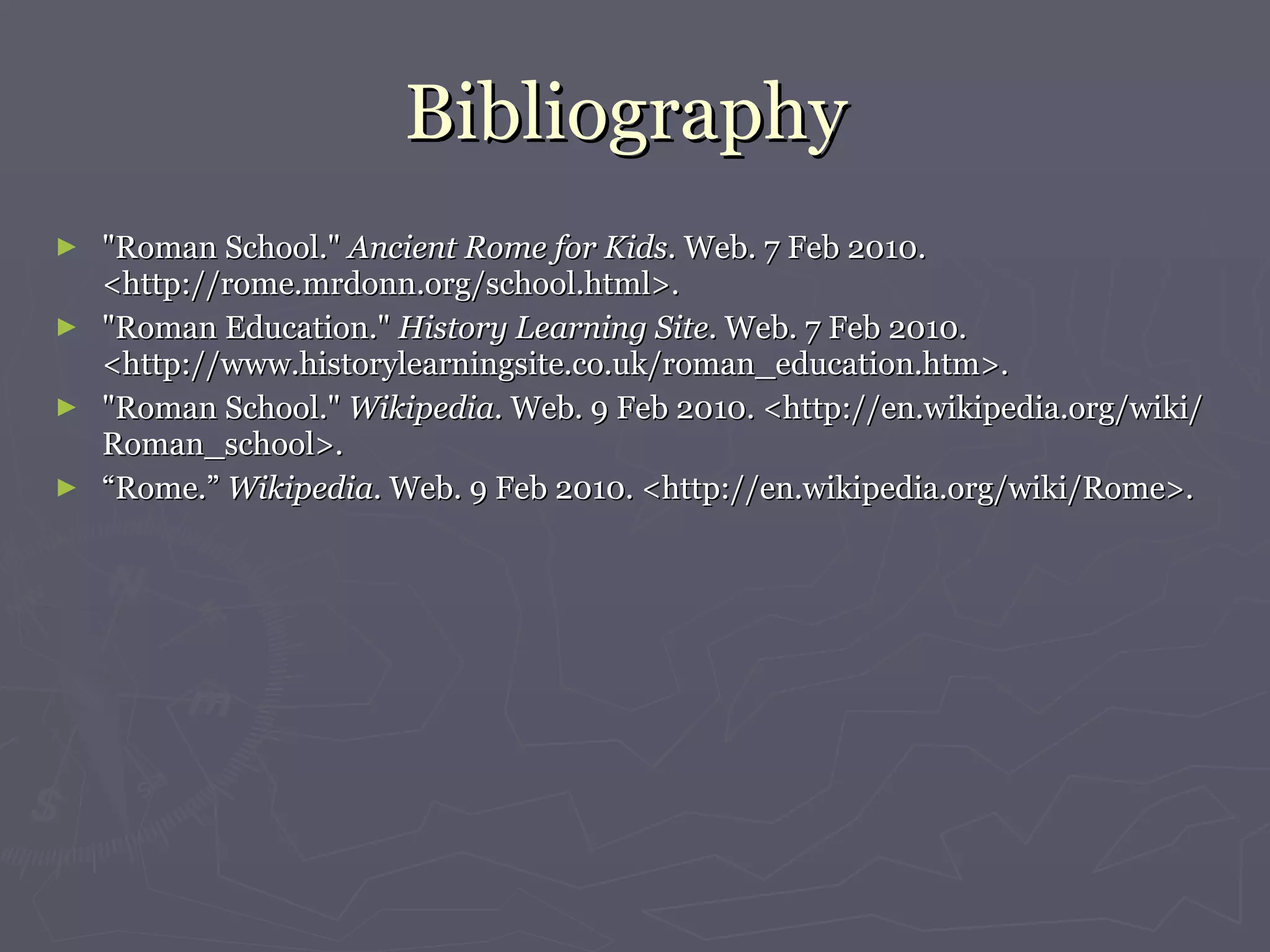 Education In Ancient Rome | PPT