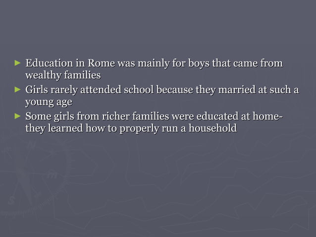 Education In Ancient Rome | PPT | Education