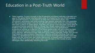 Education in a post truth world | PPT