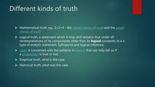 Education in a post truth world | PPT