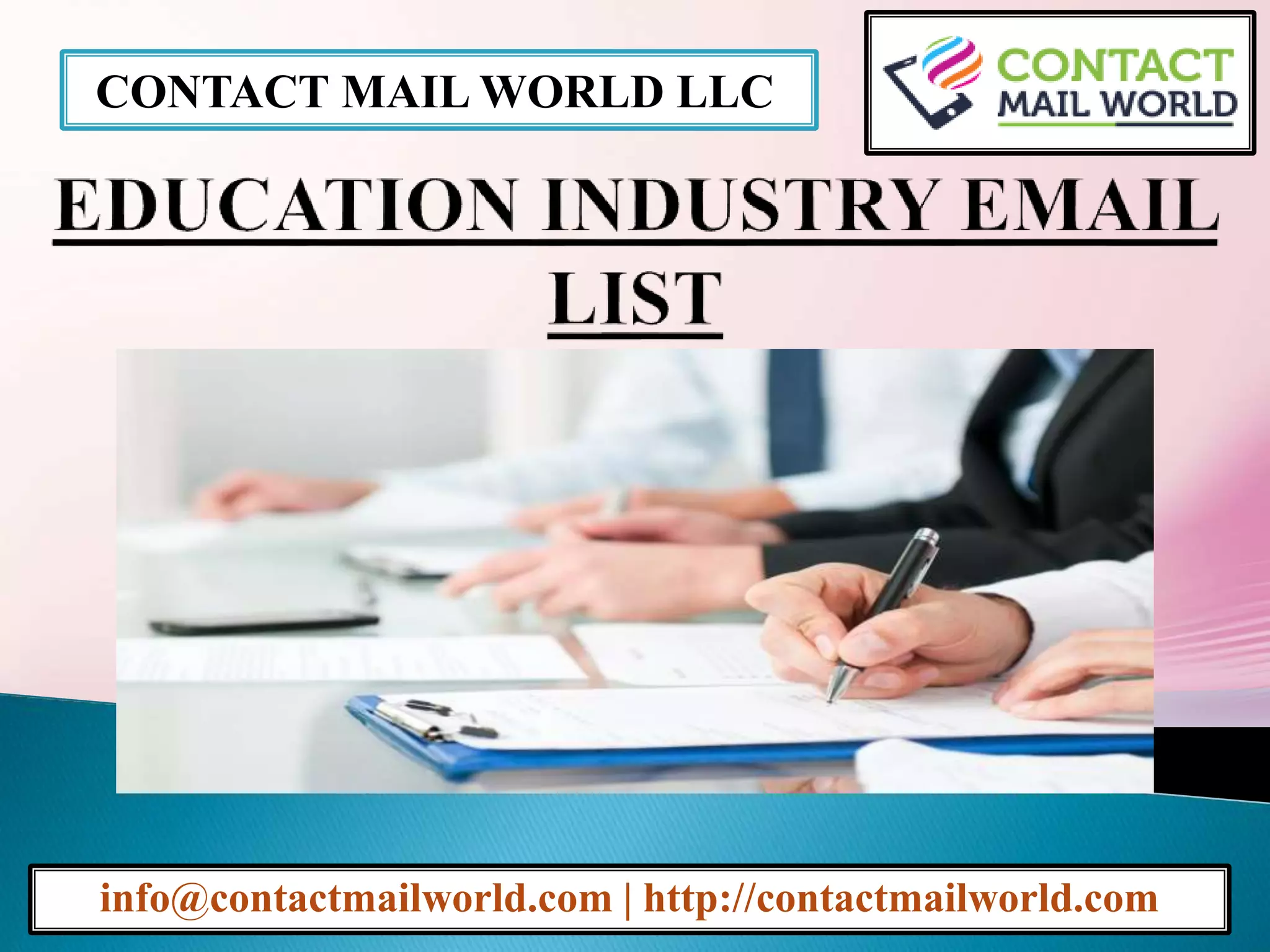 Education industry email list | PPT
