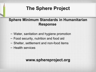 Education in Emergency in humanitarian aspects | PPT