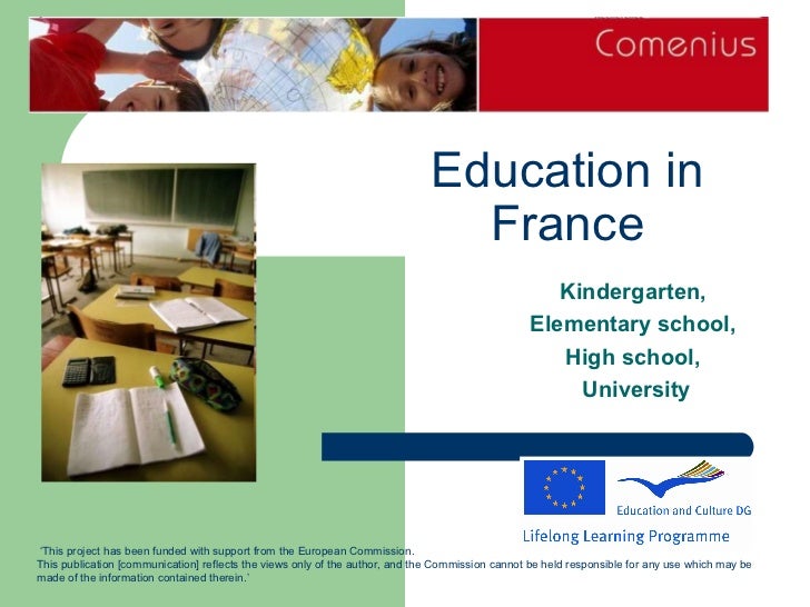 education system in france slideshare