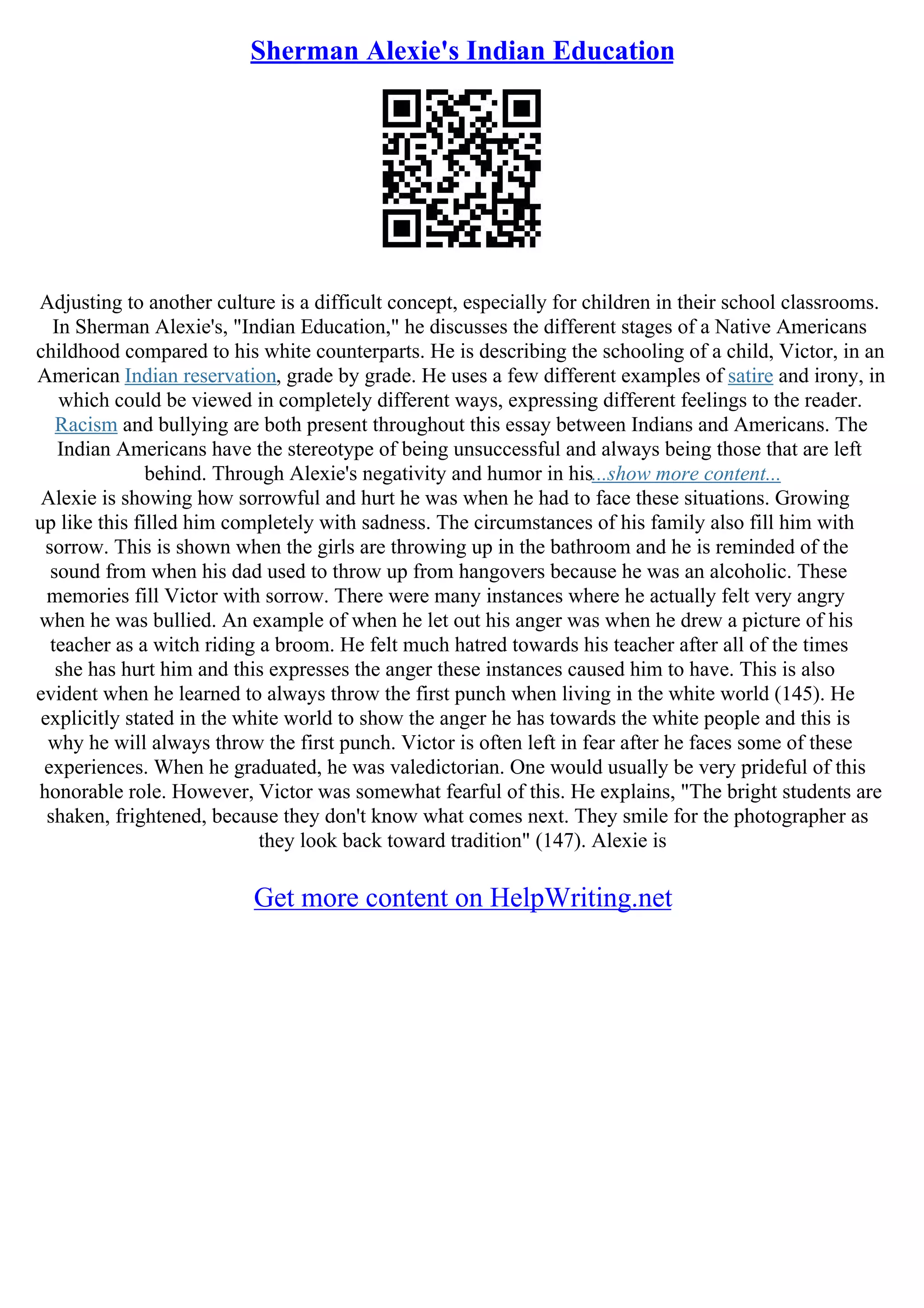 Education In India Essay | PDF