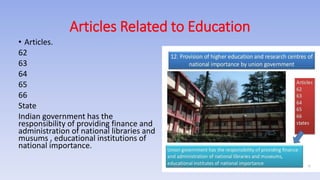 Education in indian constitution | PPTX